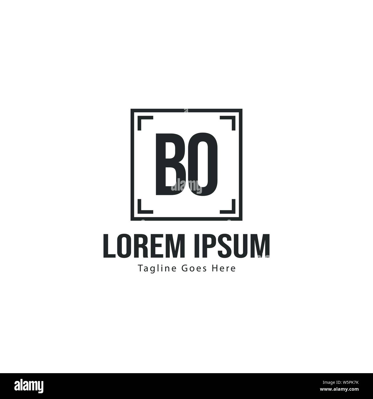 BO Letter Logo Design. Creative Modern BO Letters Icon Illustration ...