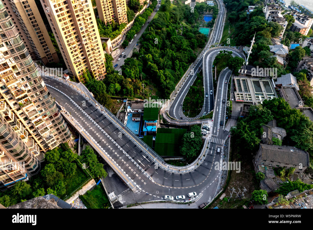 Spiral highway hi-res stock photography and images - Alamy