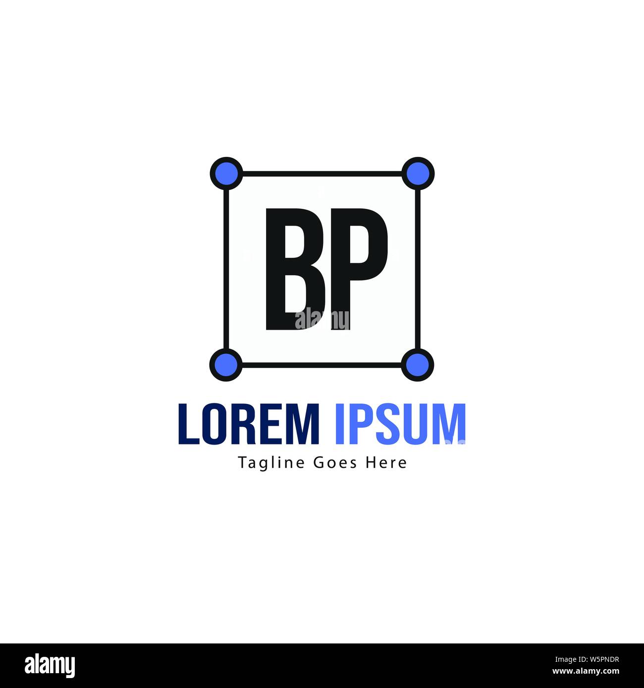 BP Letter Logo Design. Creative Modern BP Letters Icon Illustration ...