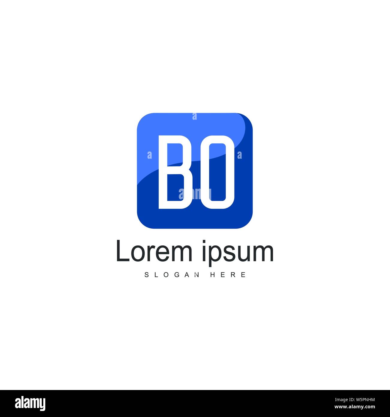 BO Letter Logo Design. Creative Modern BO Letters Icon Illustration ...