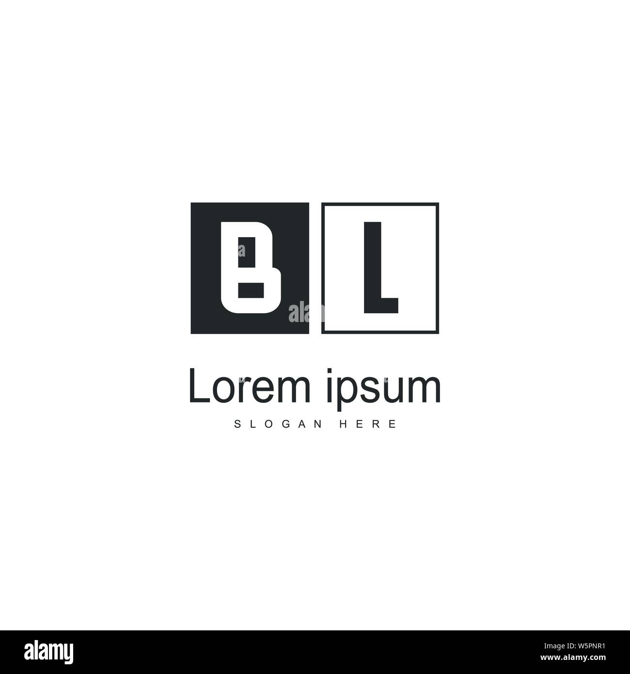BL Letter Logo Design. Creative Modern BL Letters Icon Illustration ...
