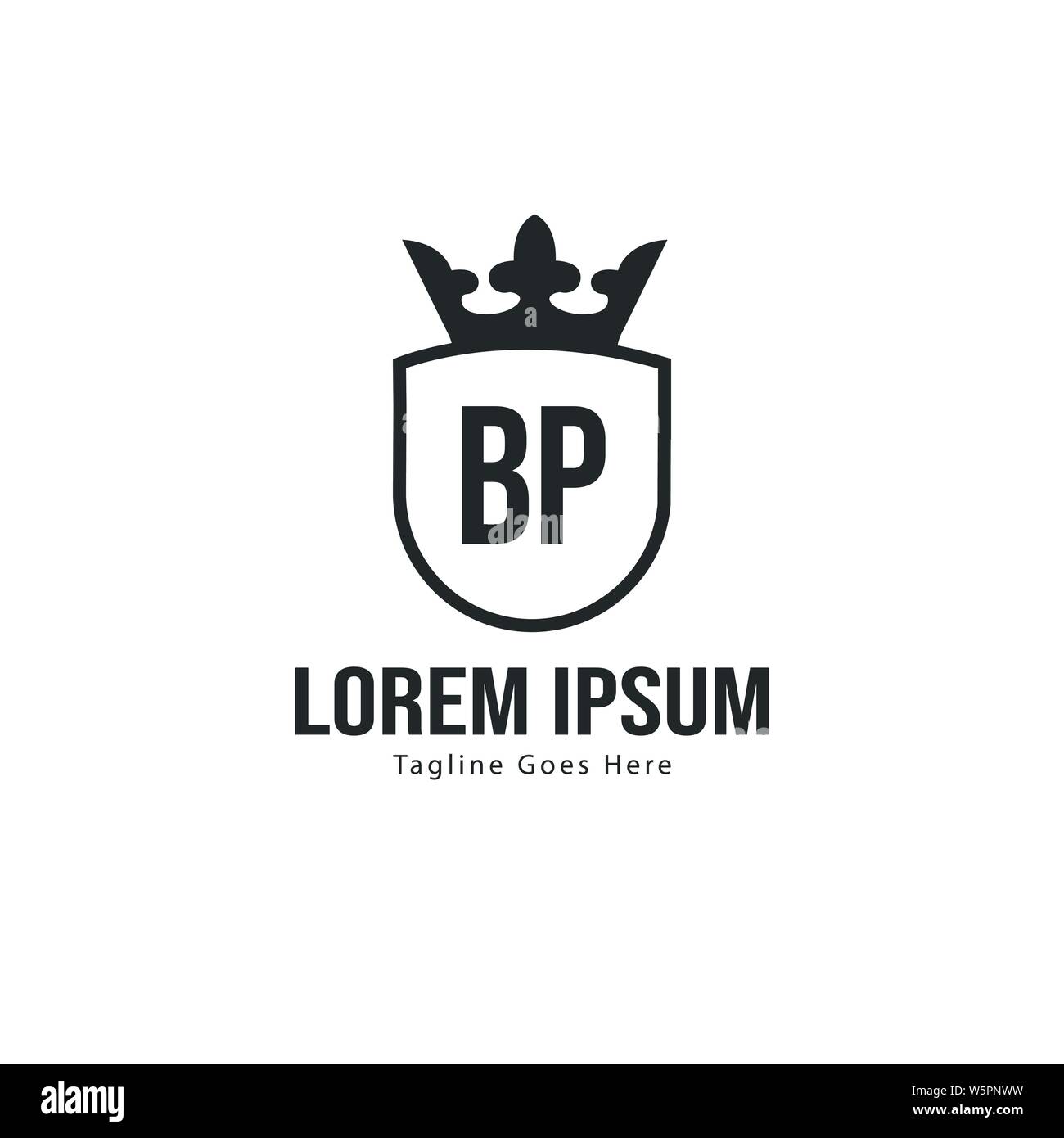 BP Letter Logo Design. Creative Modern BP Letters Icon Illustration ...