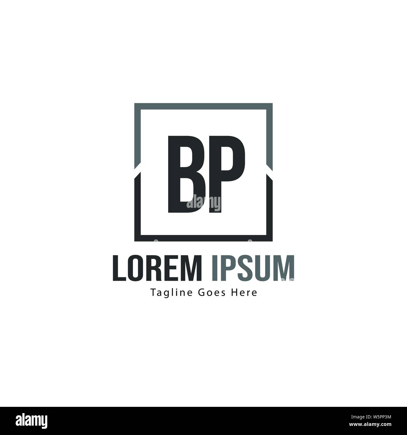 BP Letter Logo Design. Creative Modern BP Letters Icon Illustration ...
