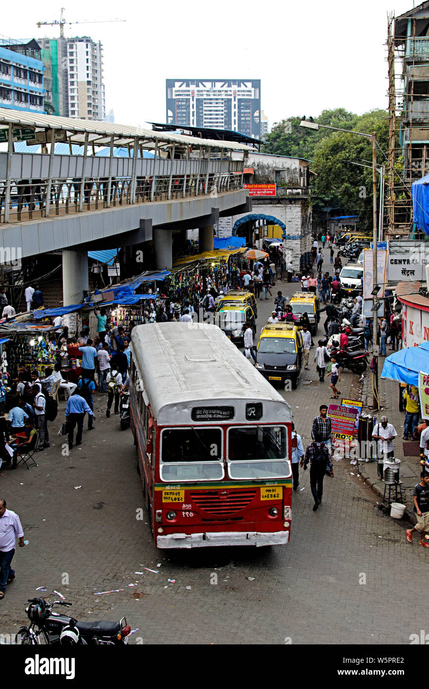 Grant Road Railway Station foot overbridge Mumbai Maharashtra India ...