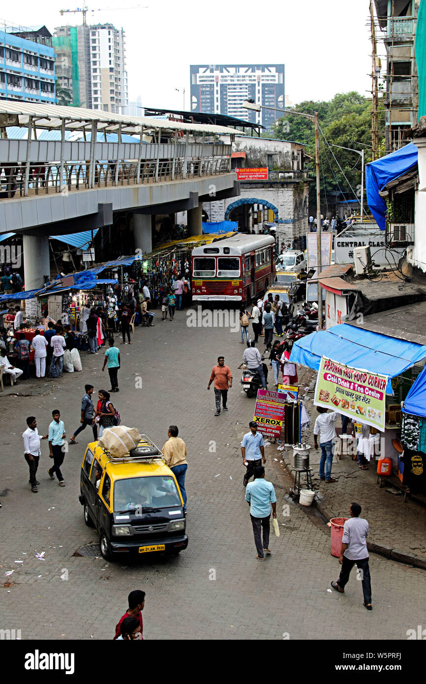 Grant Road Railway Station foot overbridge Mumbai Maharashtra India ...