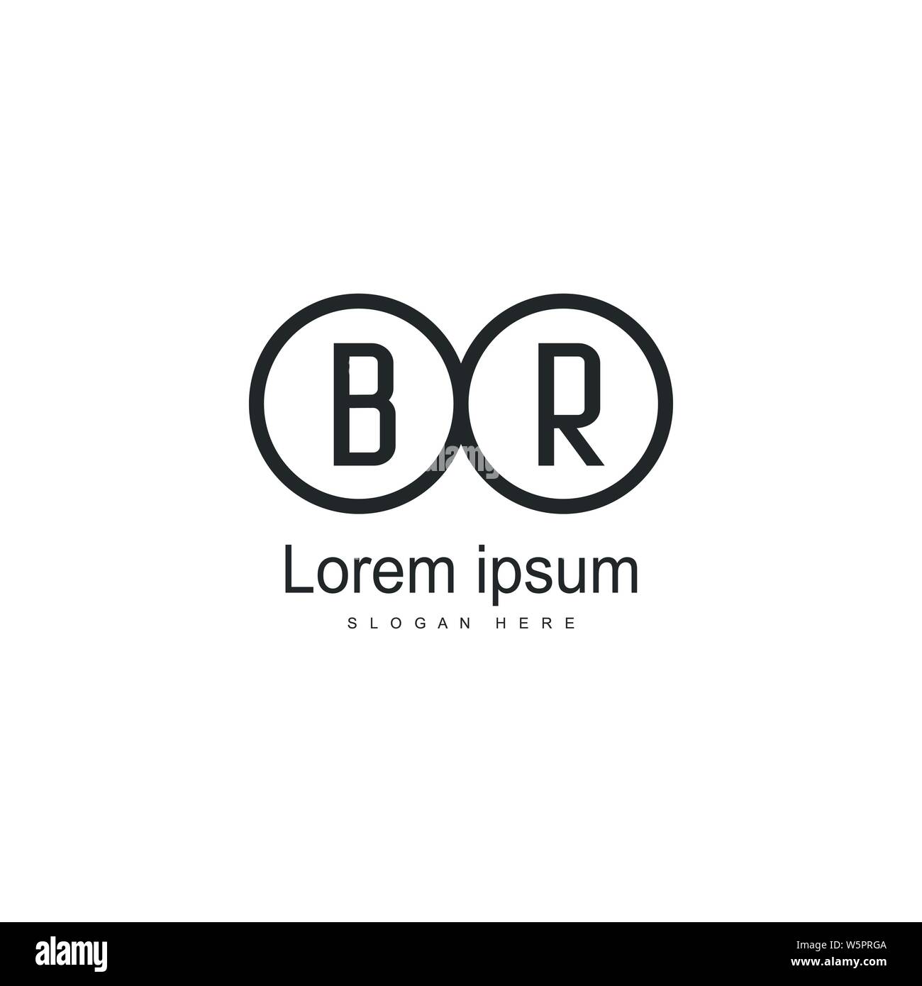BR Letter Logo Design. Creative Modern BR Letters Icon Illustration ...
