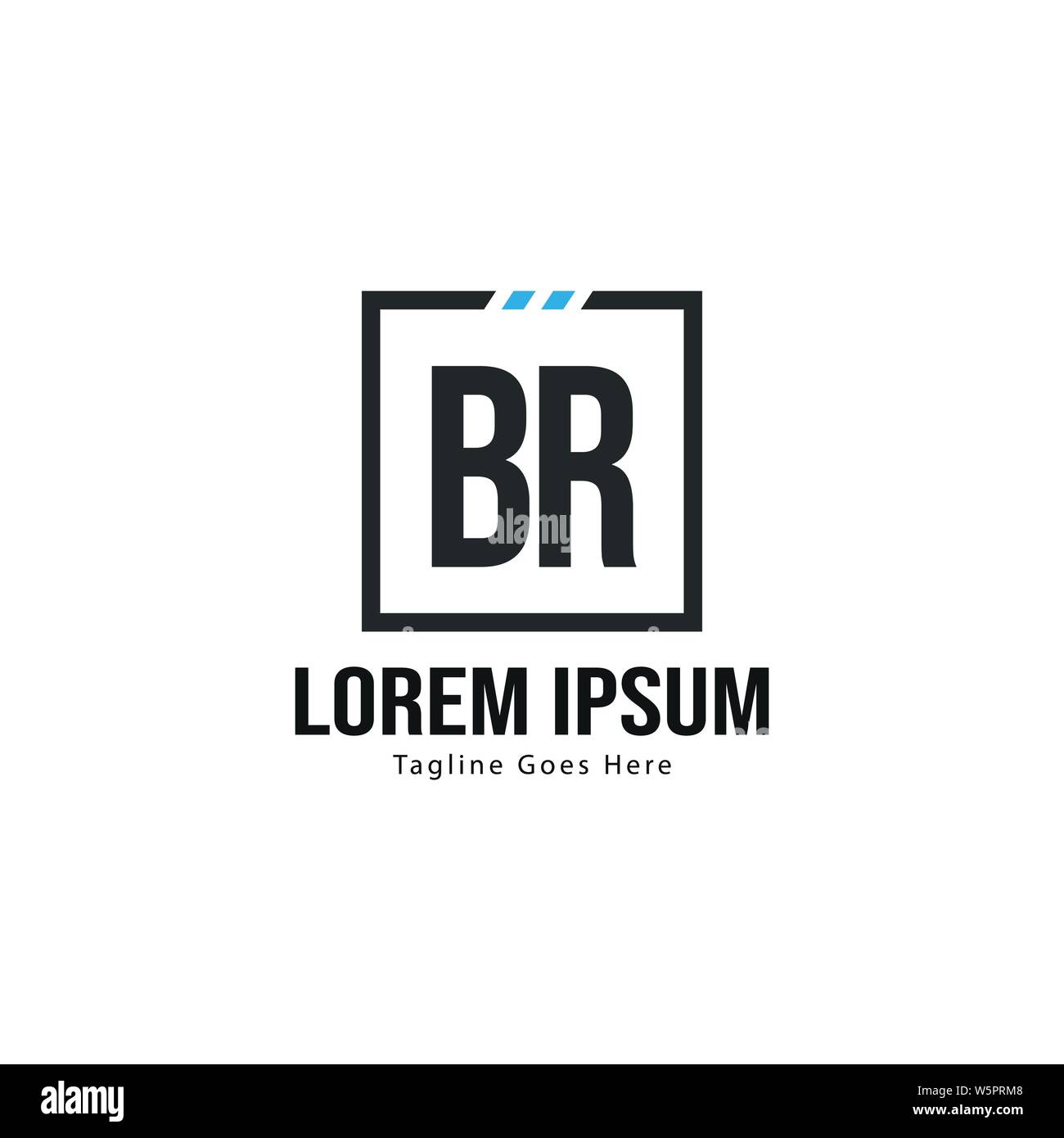 BR Letter Logo Design. Creative Modern BR Letters Icon Illustration ...
