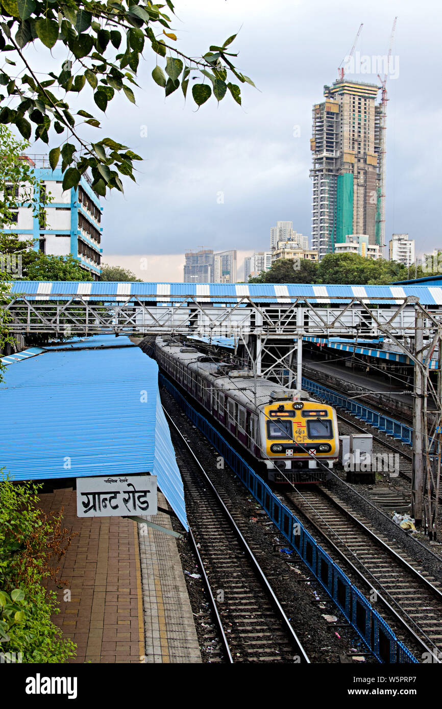 Grant Road Railway Station Mumbai Maharashtra India Asia Stock Photo ...