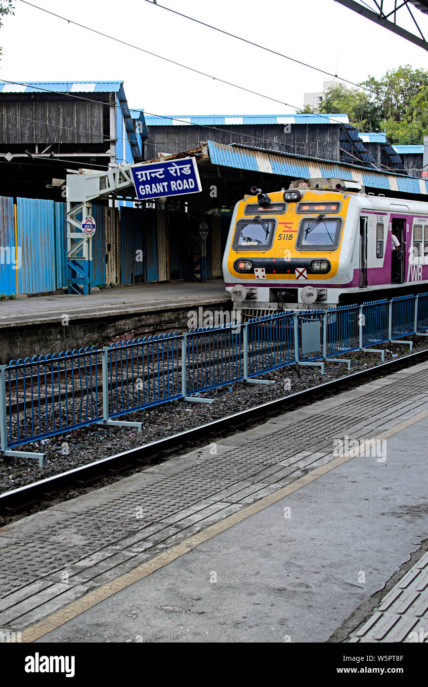 Grant Road Railway Station Mumbai Maharashtra India Asia Stock Photo ...