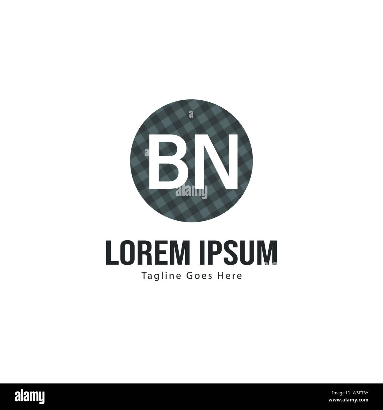 BN Letter Logo Design. Creative Modern BN Letters Icon Illustration ...