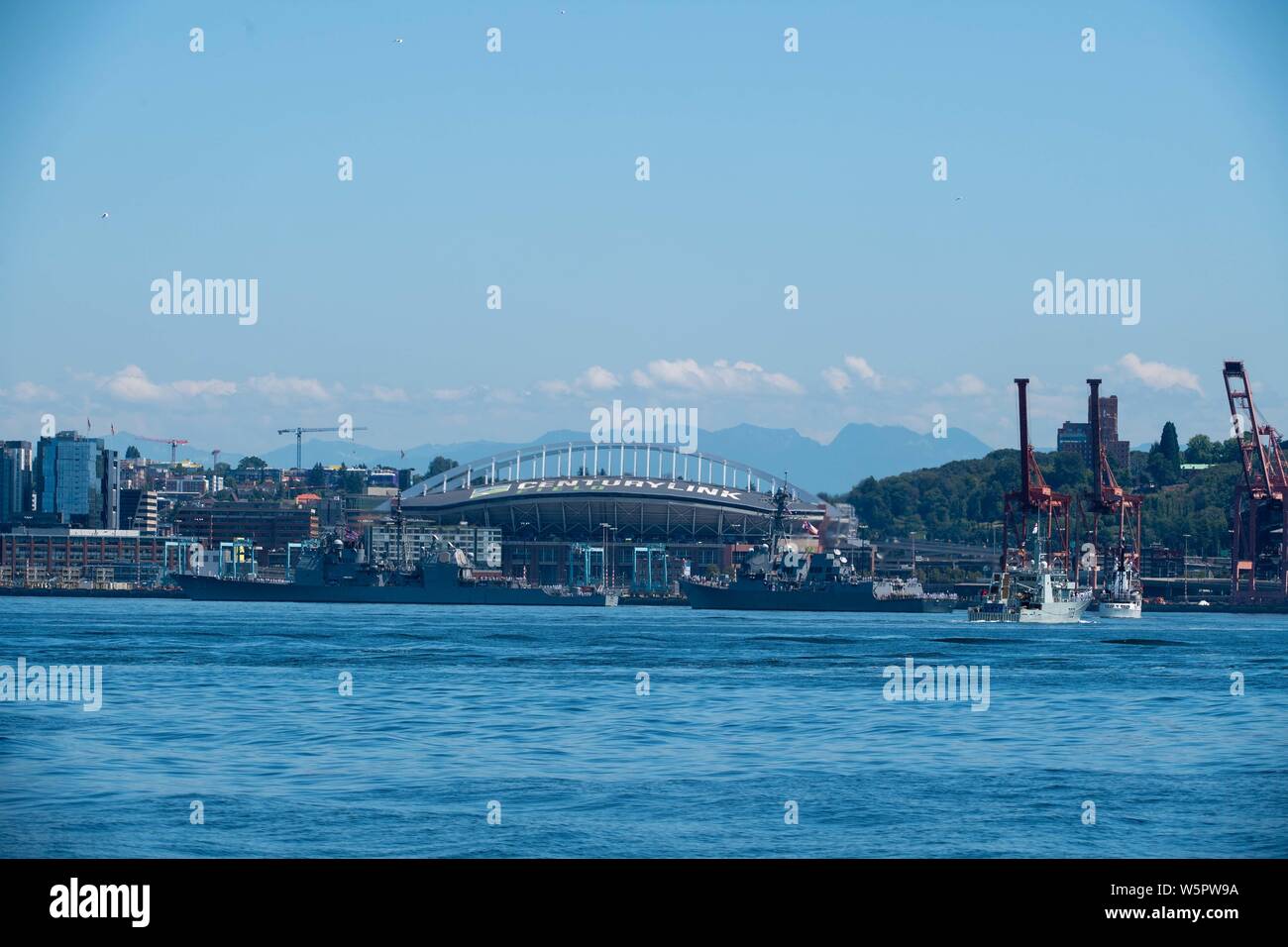 190729-N-AD499-1181 SEATTLE (July 29, 2019) The Arleigh Burke-class ...