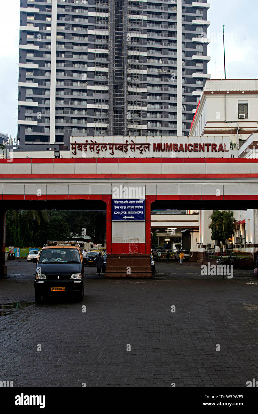 Mumbai Central Railway Station Mumbai Maharashtra India Asia Stock ...