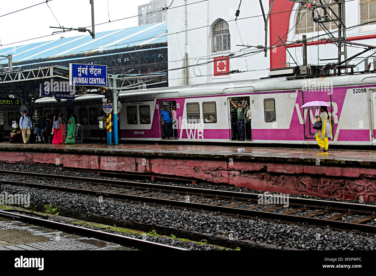 Mumbai Central Railway Station building Mumbai Maharashtra India Asia ...