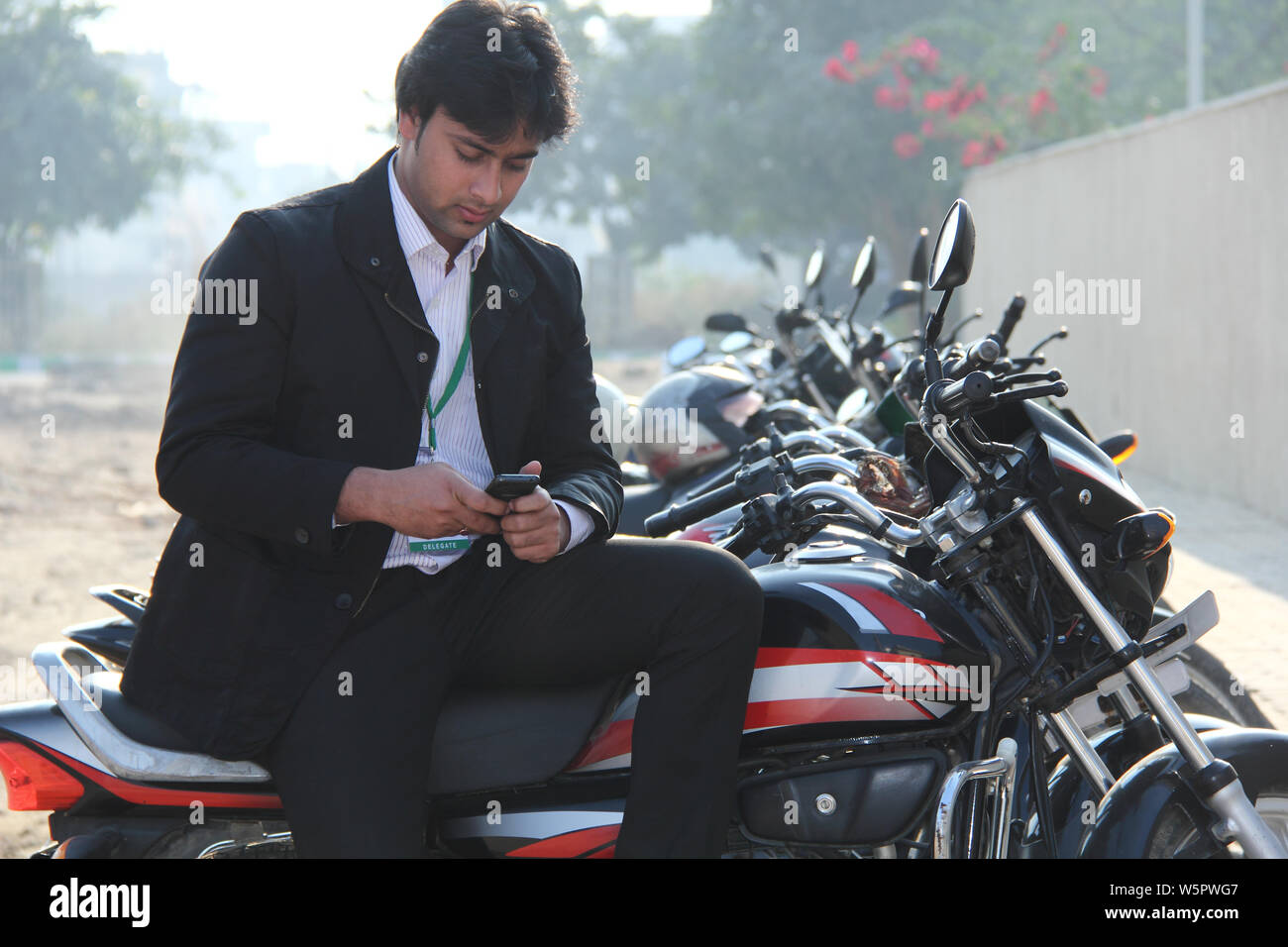 Motorcycle parking only hi-res stock photography and images - Alamy