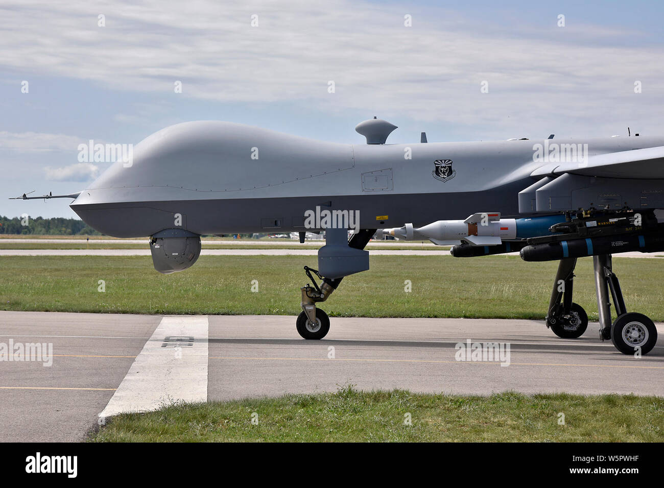 An MQ-9 Reaper assigned to the 214th Aircraft Maintenance Squadron ...