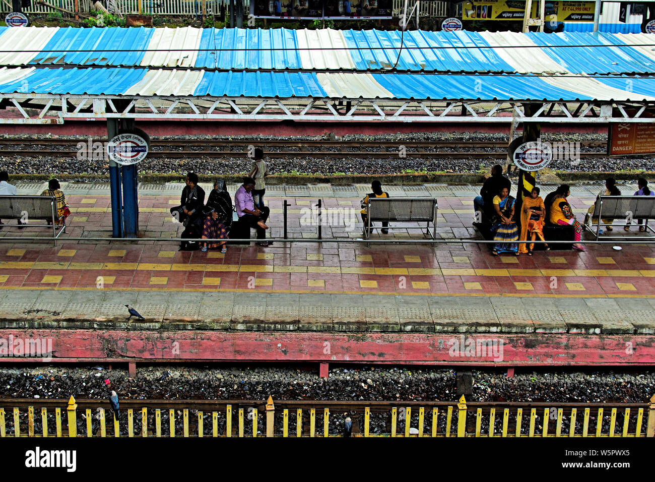 Mumbai Central Railway Station Mumbai Maharashtra India Asia Stock ...