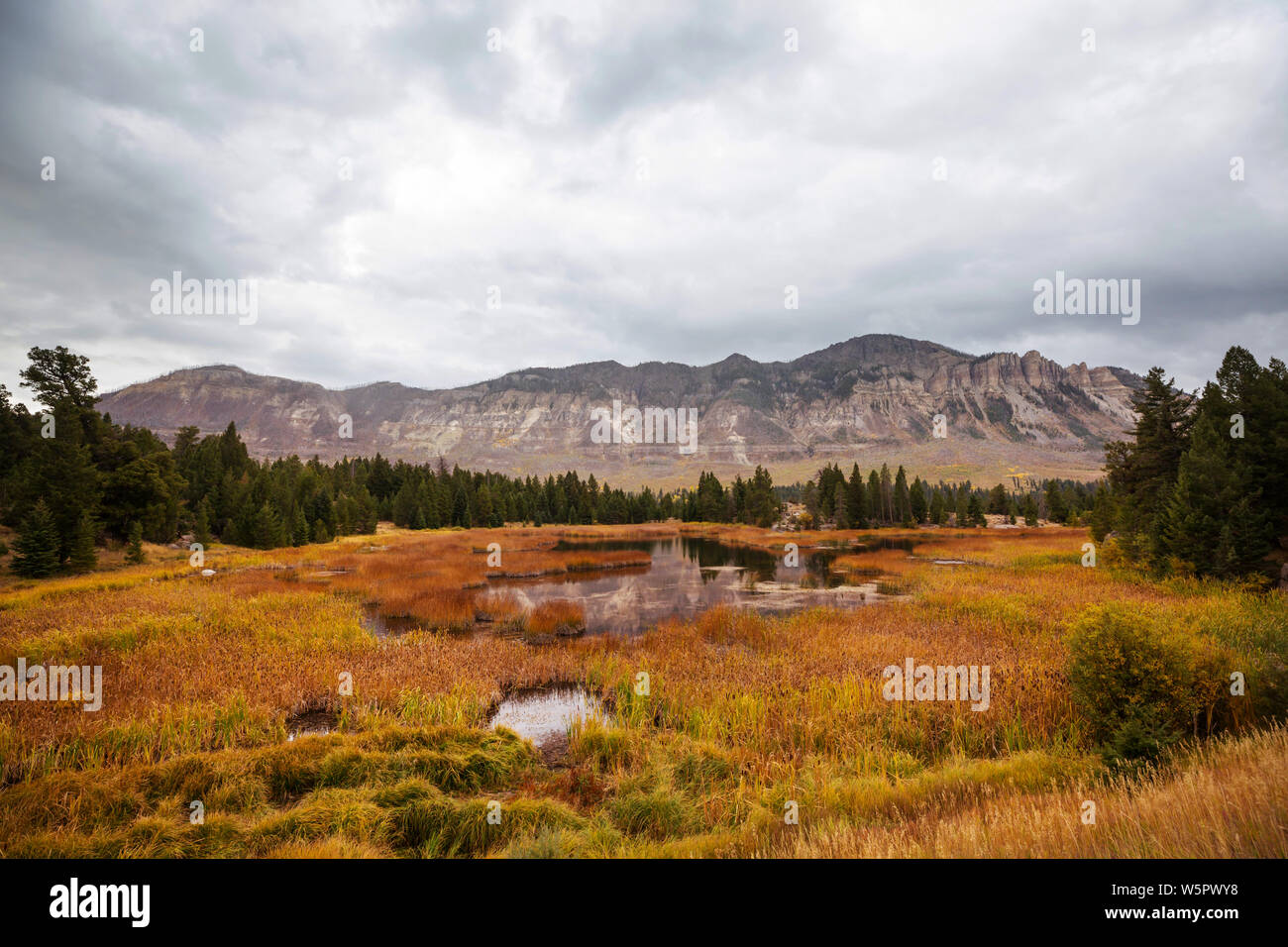 Late Autumn season in mountains Stock Photo - Alamy