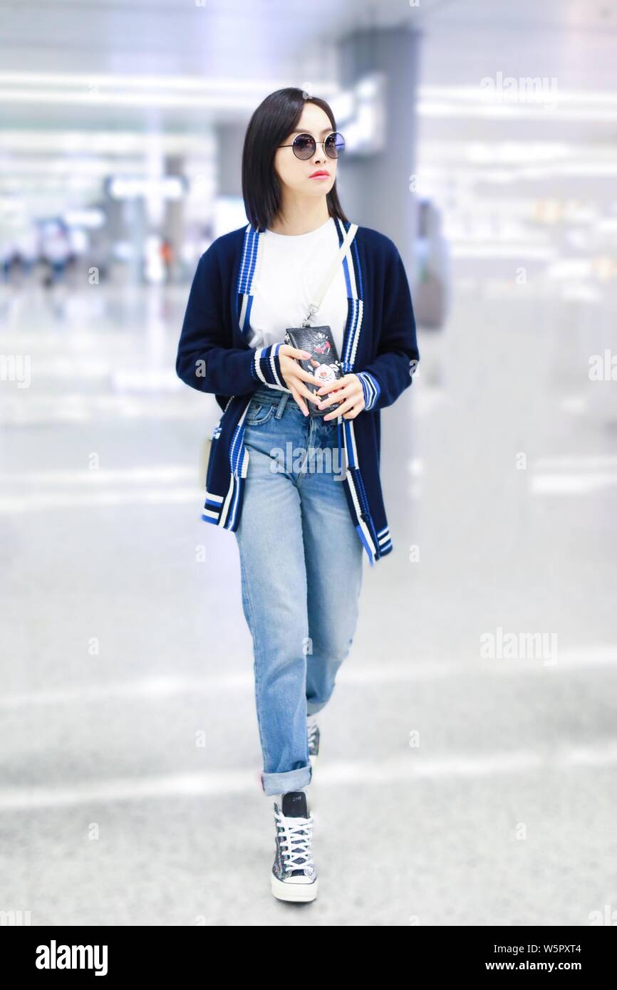 Chinese singer and actress Victoria Song or Song Qian arrives at the ...