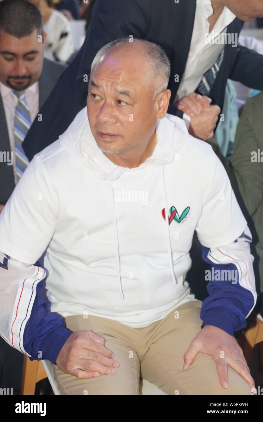 Retired Chinese gymnast Li Ning, founder of sportswear company Li-Ning ...