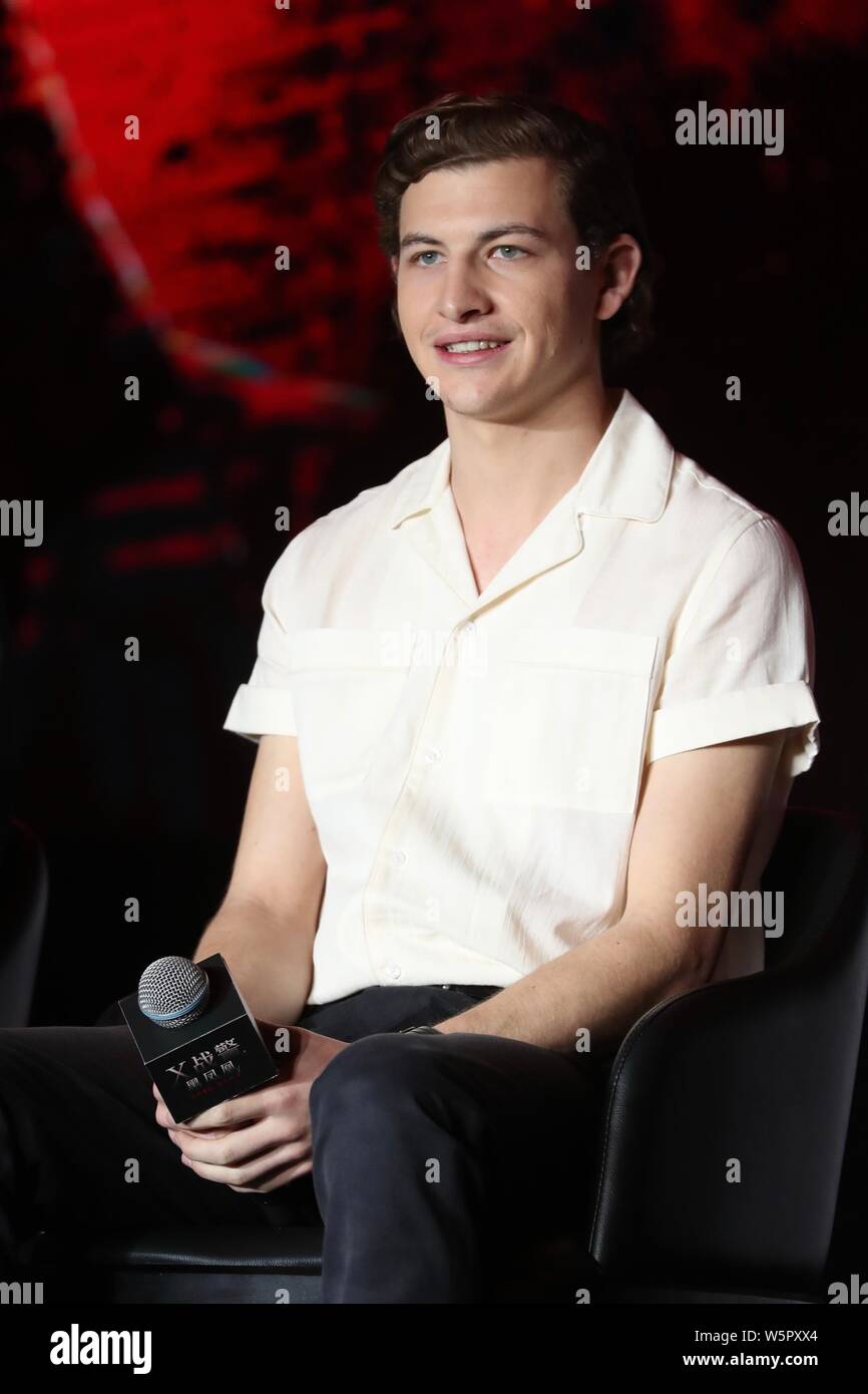 American actor Tye Sheridan attends a press conference for new movie ...