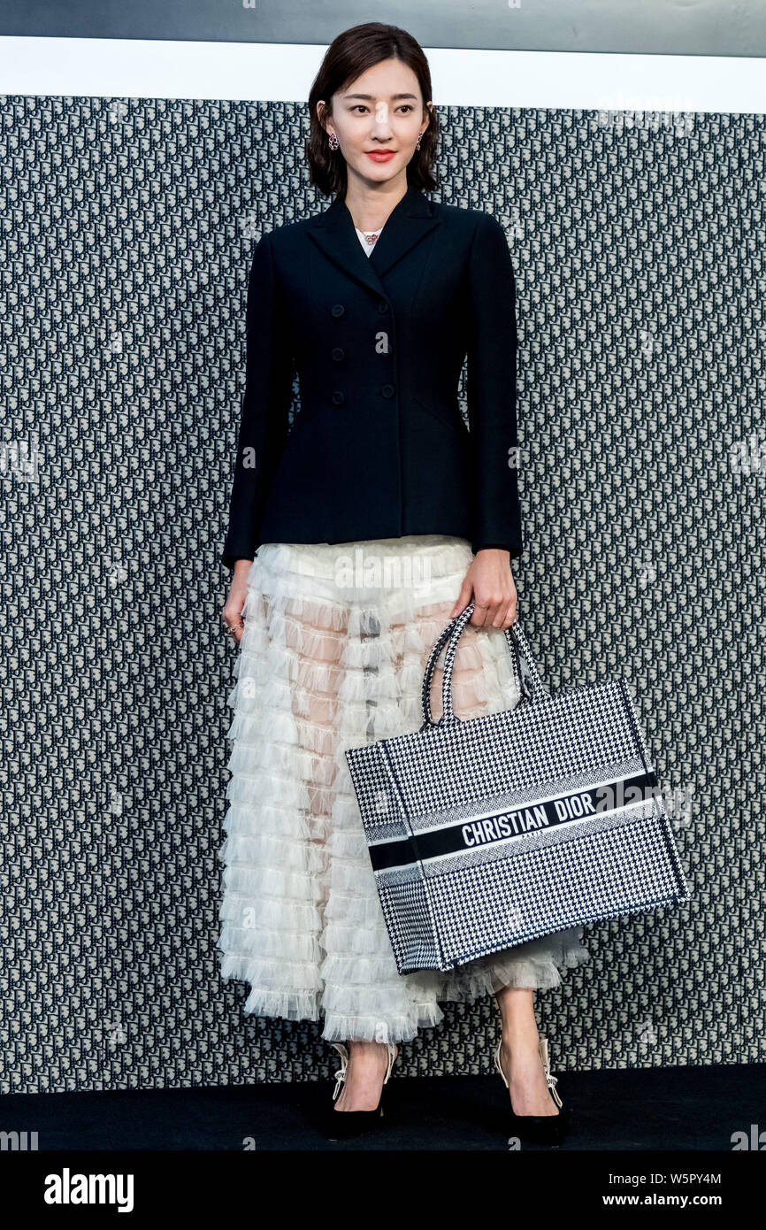 Chinese actress Wang Likun attends a Dior event in Shanghai, China, 7 ...