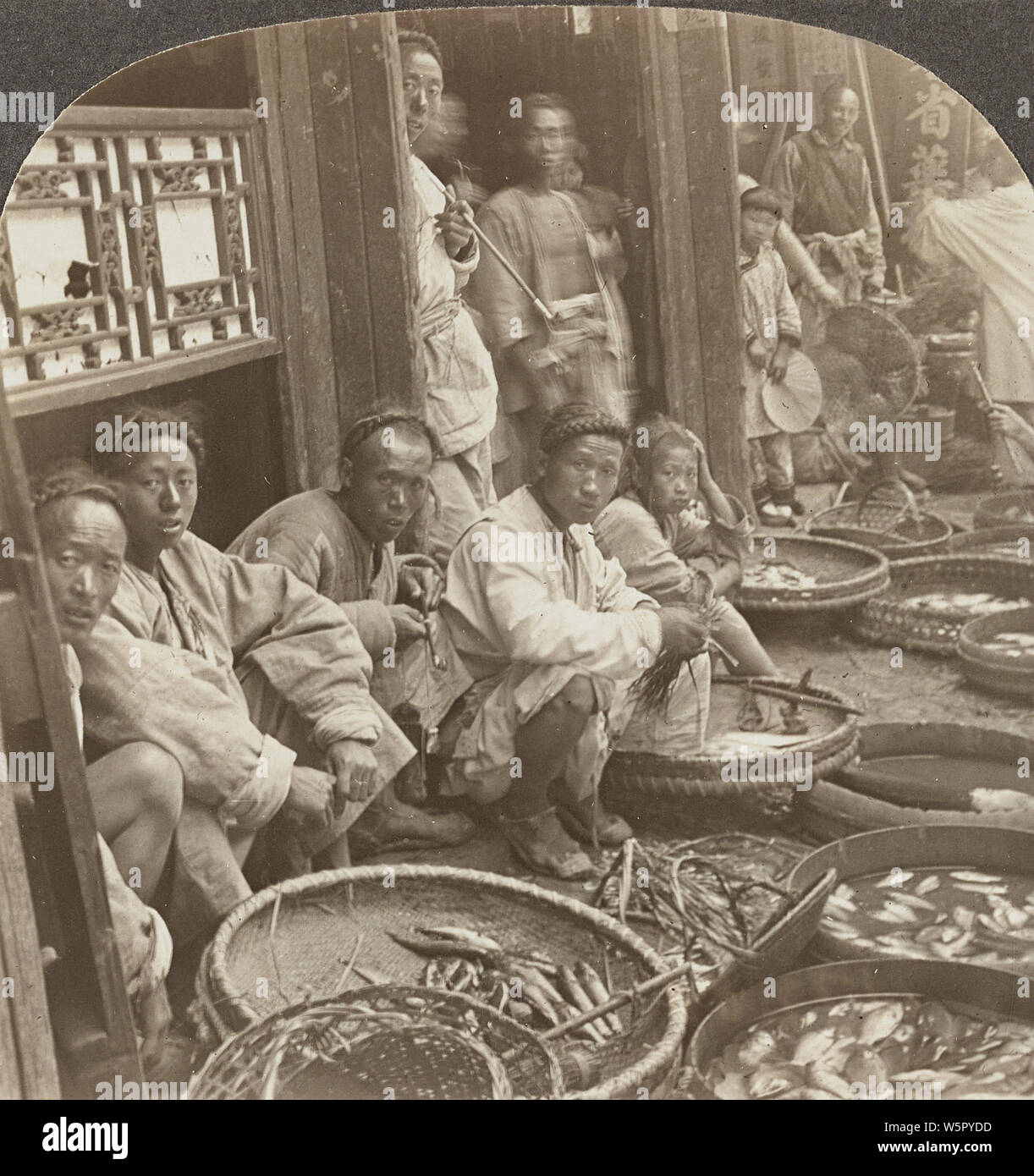 China village cooking fish hi-res stock photography and images - Alamy