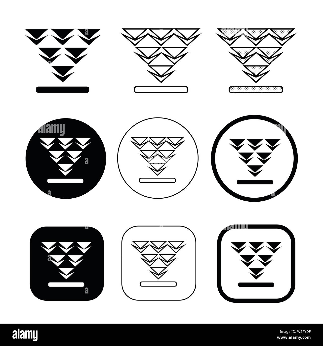 set of simple sign download icon Stock Vector Image & Art - Alamy