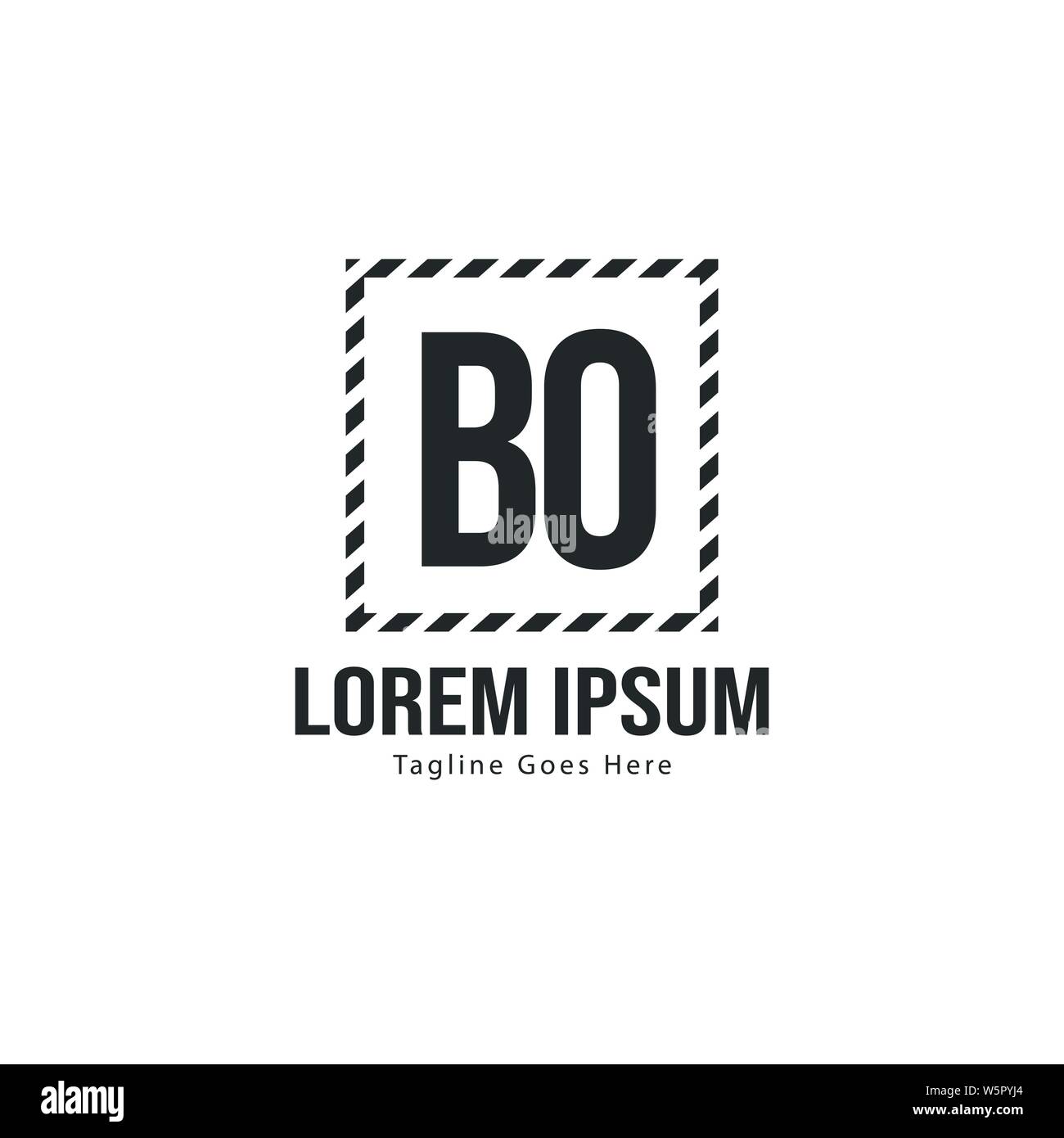 BO Letter Logo Design. Creative Modern BO Letters Icon Illustration ...