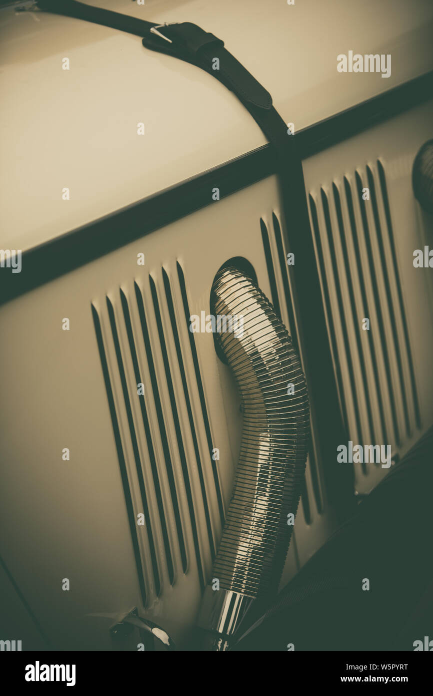 Color close up of the air vents of a vintage classic car Stock Photo ...