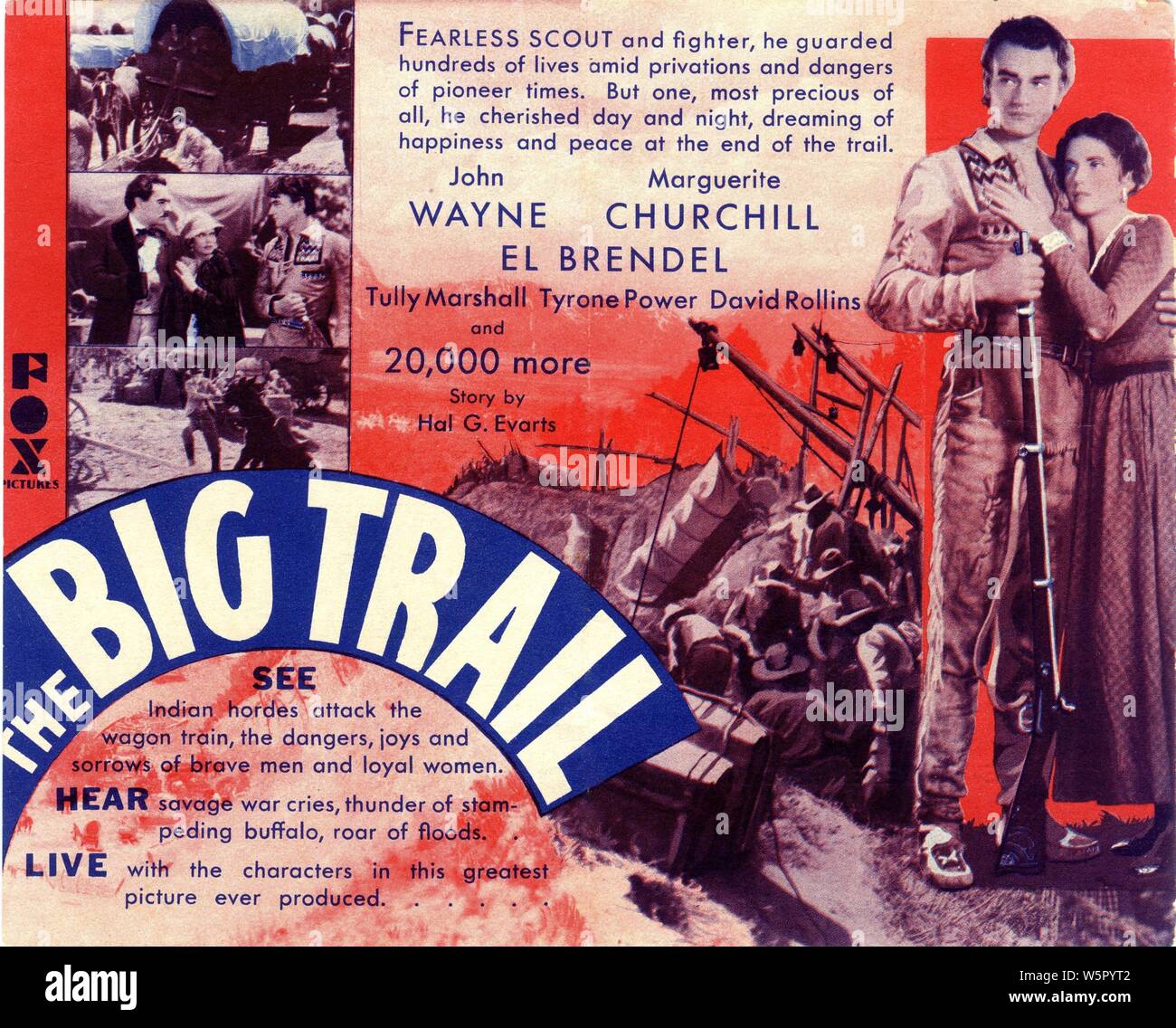 JOHN WAYNE MARGUERITE CHURCHILL and IAN KEITH in THE BIG TRAIL 1930 ...
