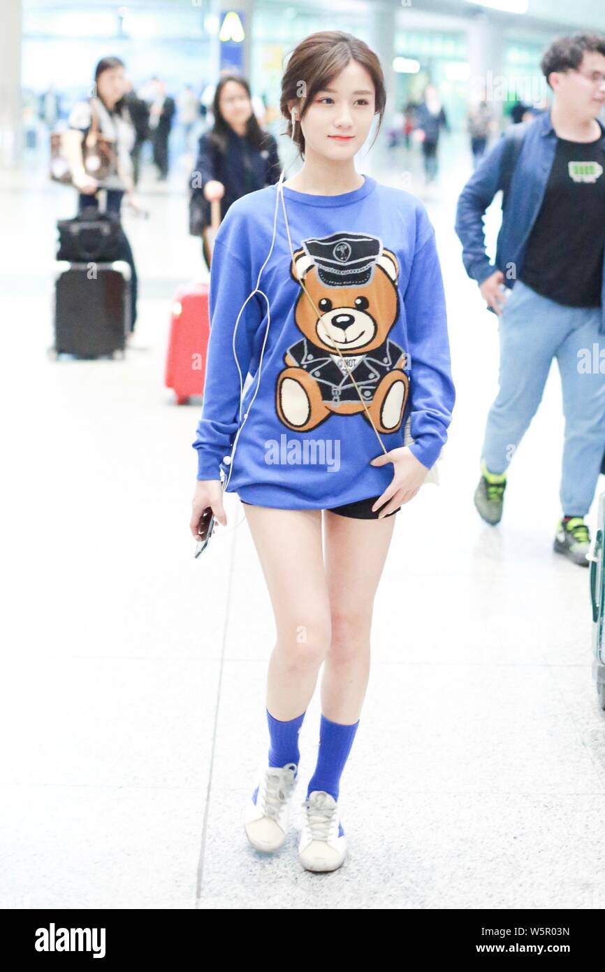 Chinese singer and actress Estelle Chen or Chen Yihan arrives at the ...