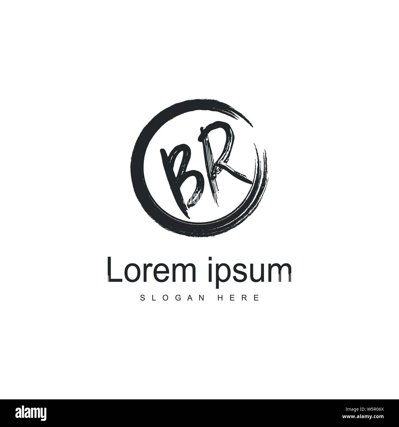BR Letter Logo Design. Creative Modern BR Letters Icon Illustration ...