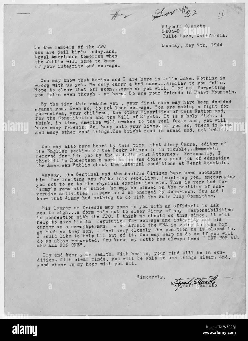 Letter to the camp Black and White Stock Photos & Images - Alamy