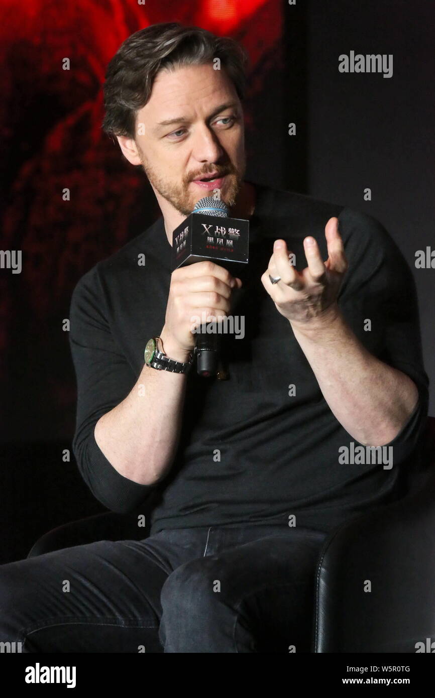 Scottish actor James McAvoy attends a press conference for new movie ...