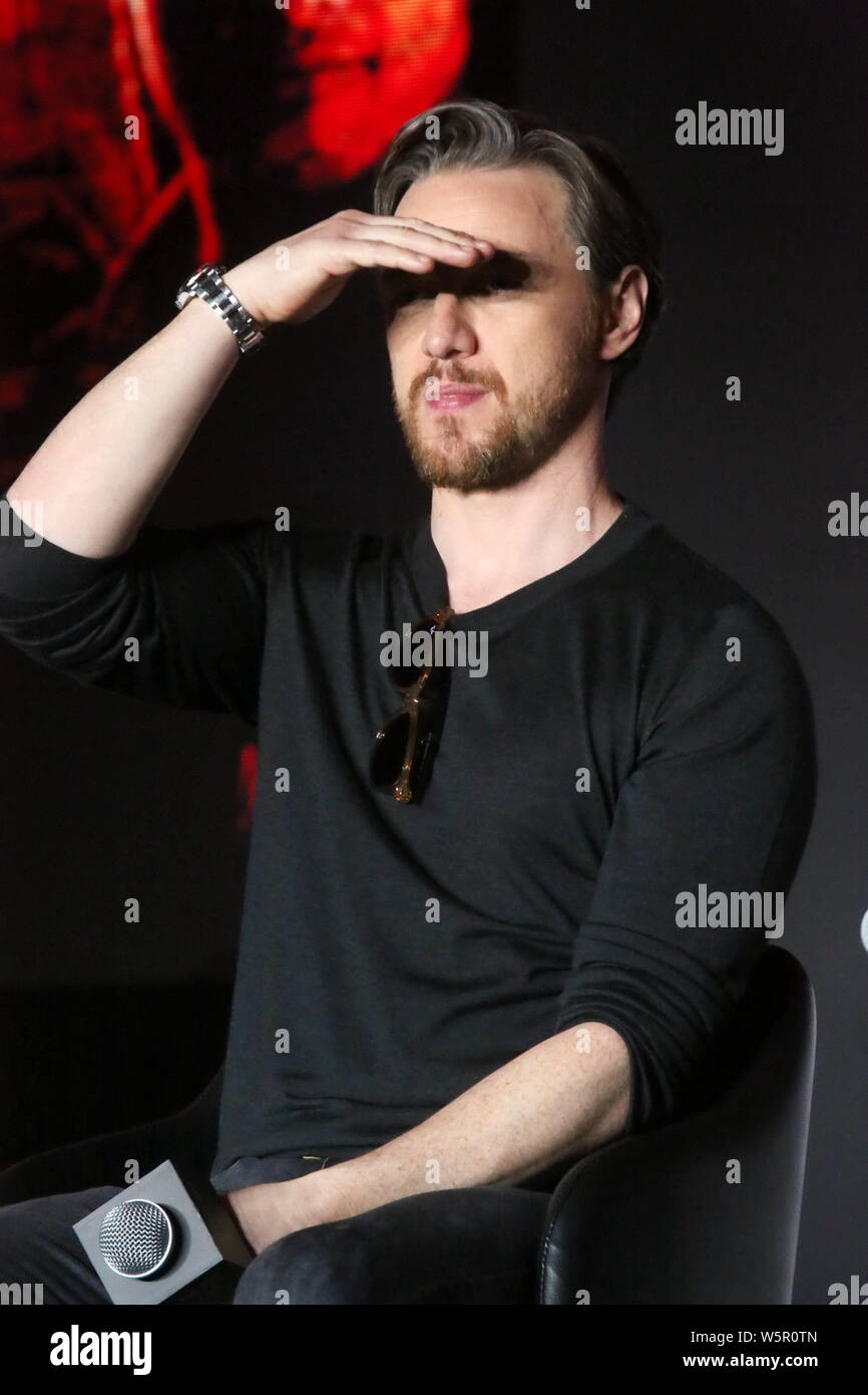 Scottish actor James McAvoy attends a press conference for new movie ...