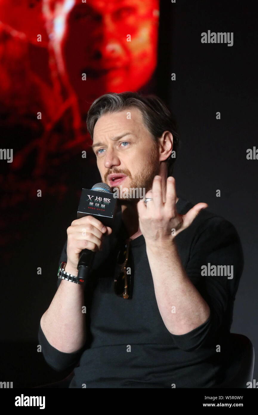 Scottish actor James McAvoy attends a press conference for new movie ...