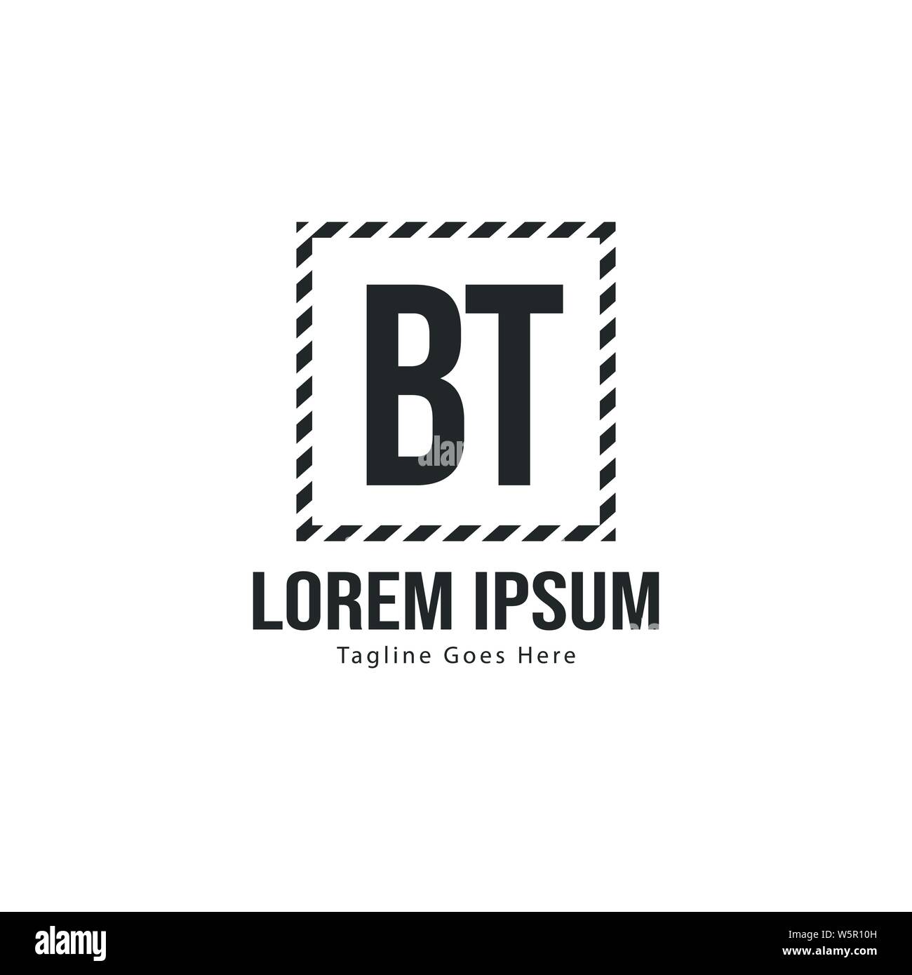 BT Letter Logo Design. Creative Modern BT Letters Icon Illustration ...