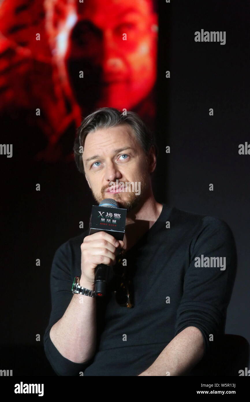 Scottish actor James McAvoy attends a press conference for new movie ...