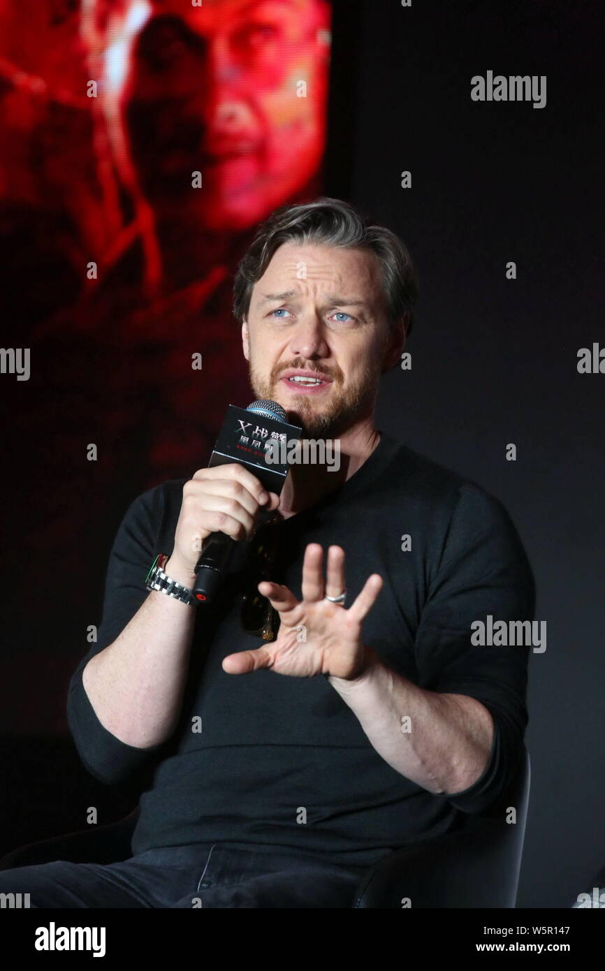 Scottish actor James McAvoy attends a press conference for new movie ...