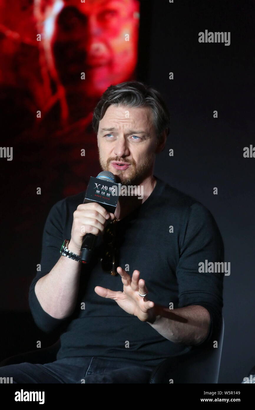 Scottish actor James McAvoy attends a press conference for new movie ...