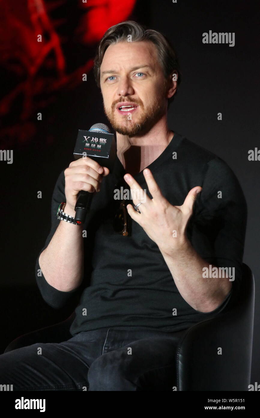 Scottish actor James McAvoy attends a press conference for new movie ...