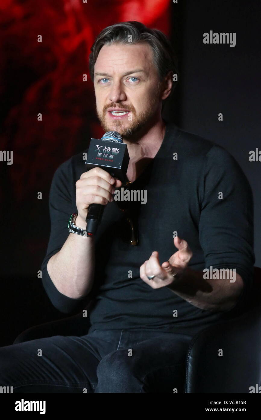 Scottish actor James McAvoy attends a press conference for new movie ...