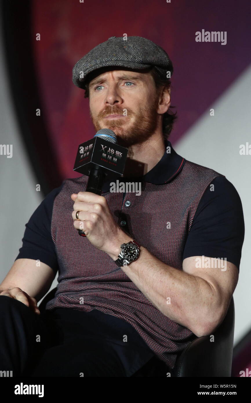 Irish-German actor Michael Fassbender attends a press conference for ...