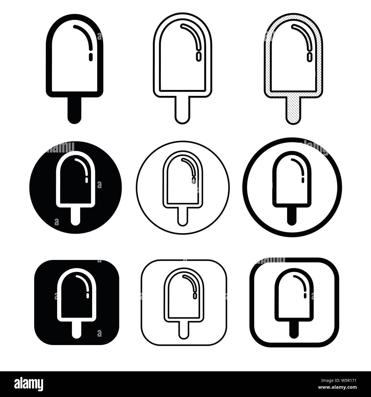 set of simple Ice Cream icon Stock Vector Image & Art - Alamy