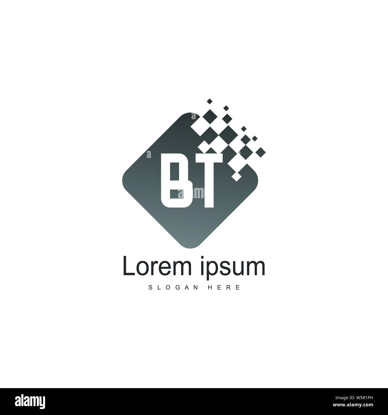 BT Letter Logo Design. Creative Modern BT Letters Icon Illustration ...