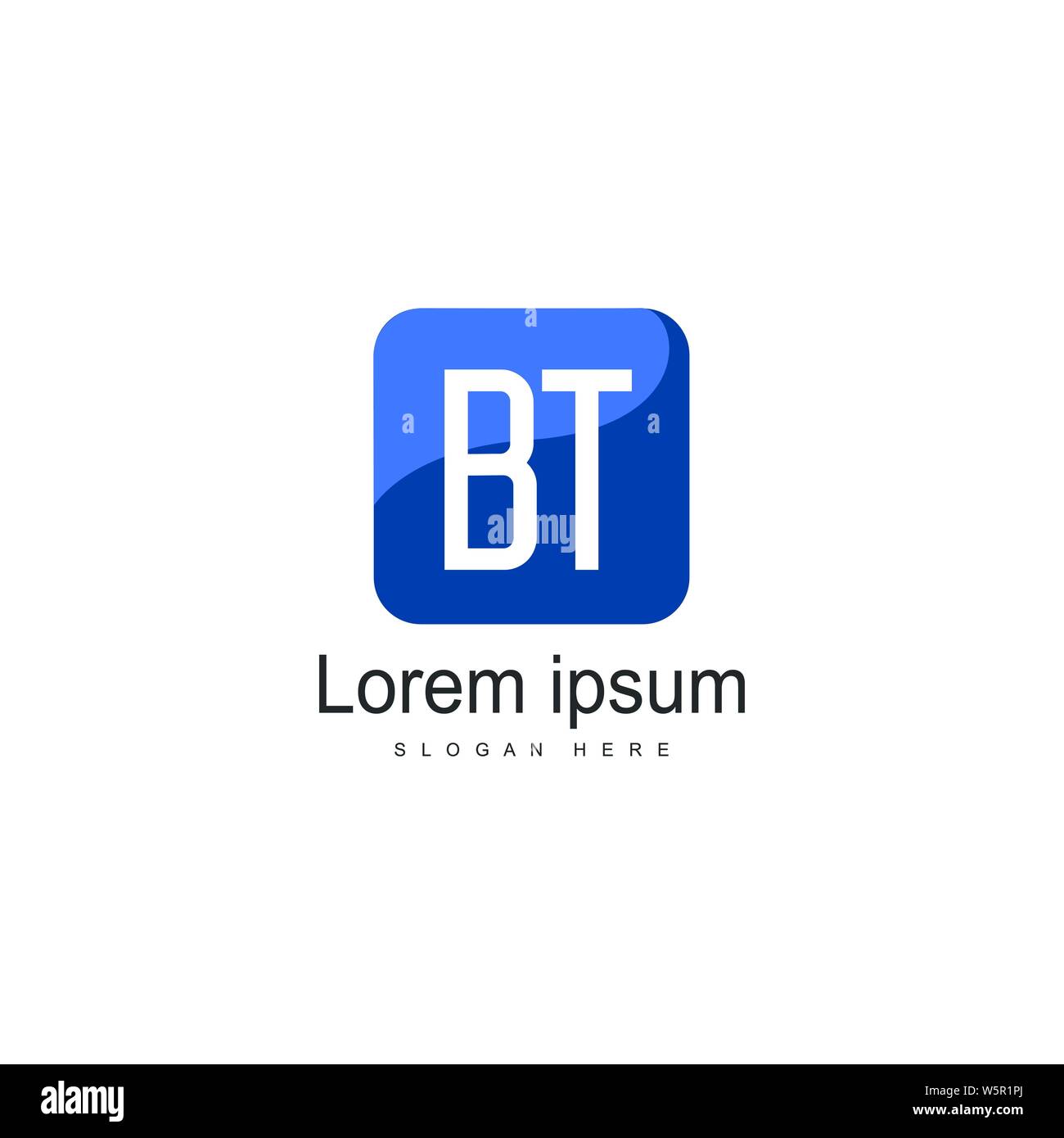 BT Letter Logo Design. Creative Modern BT Letters Icon Illustration ...