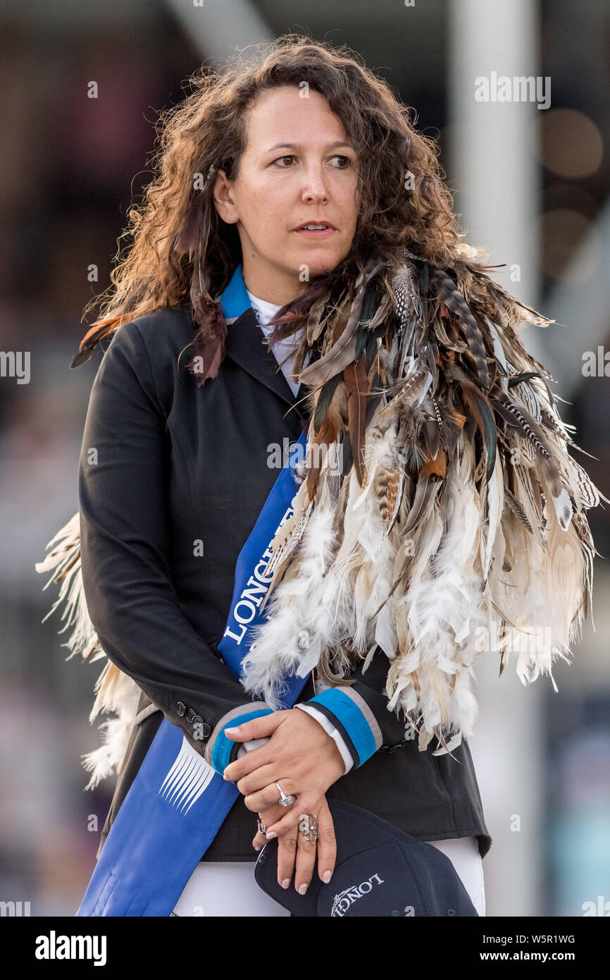 Danielle Goldstein of Israel attends the award ceremony after winning ...