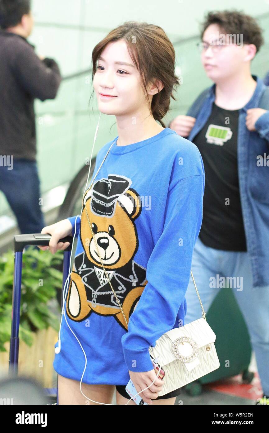 Chinese singer and actress Estelle Chen or Chen Yihan arrives at the ...