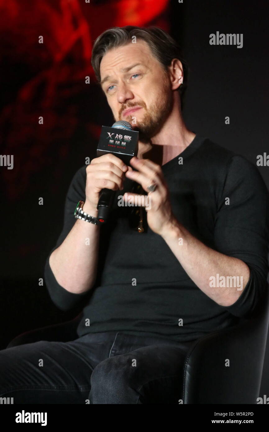 Scottish actor James McAvoy attends a press conference for new movie ...