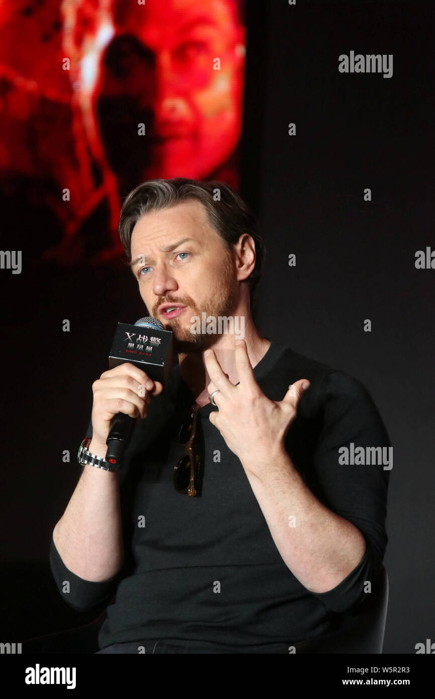 Scottish actor James McAvoy attends a press conference for new movie ...